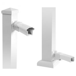AFCO 100/300 Series Horizontal Pivot Rail Mounting Bracket White (One ...