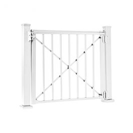 AFCO Adjustable Gate Kit White (uprights & crossbar) - for 4' Level ...