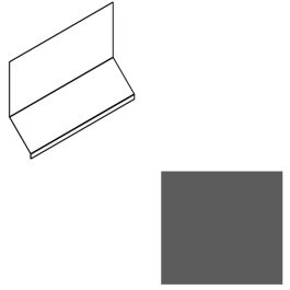 EDCO 1746-228 Head Wall Flashing Solid 10' Charcoal grey 5/carton