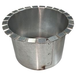 Lakefront Sheet Metal Extended Flange Round Drop Outlet 6"