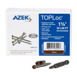 TimberTech ATLOCFAS30B TOPLoc Fascia Screws For AZEK Brown 30 linear ft